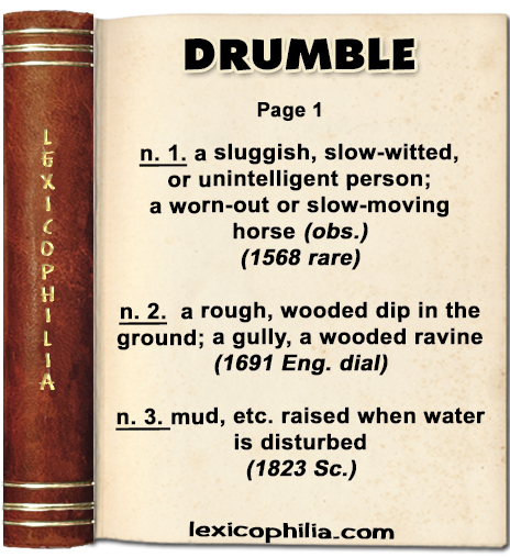 Word of the Day: DRUMBLE – Lexicophilia