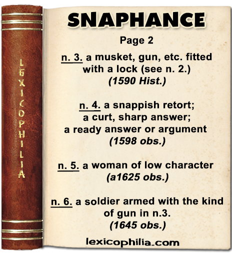 Word of the Day: SNAPHANCE – Lexicophilia