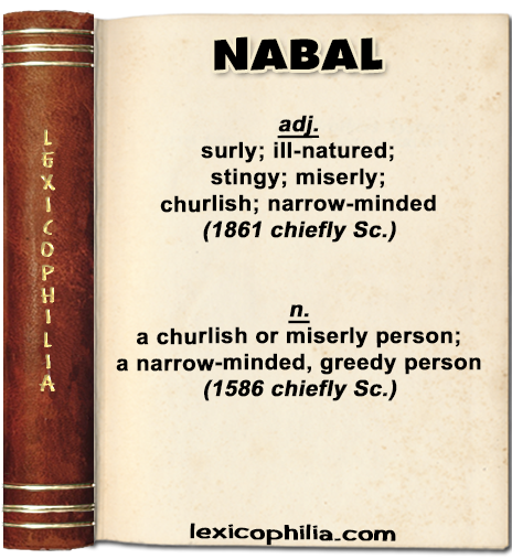 Word of the Day: NABAL – Lexicophilia